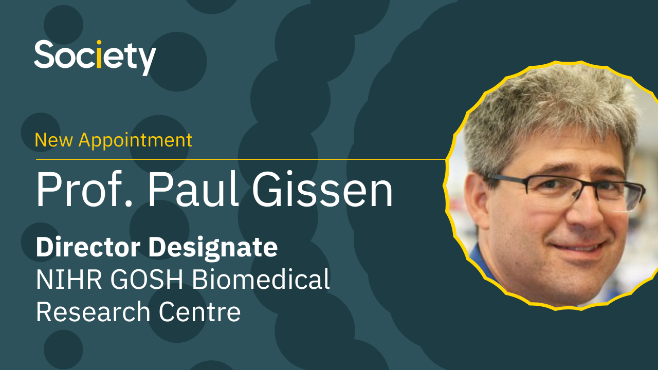 Professor Paul Gissen announced as Director Designate of the NIHR GOSH ...